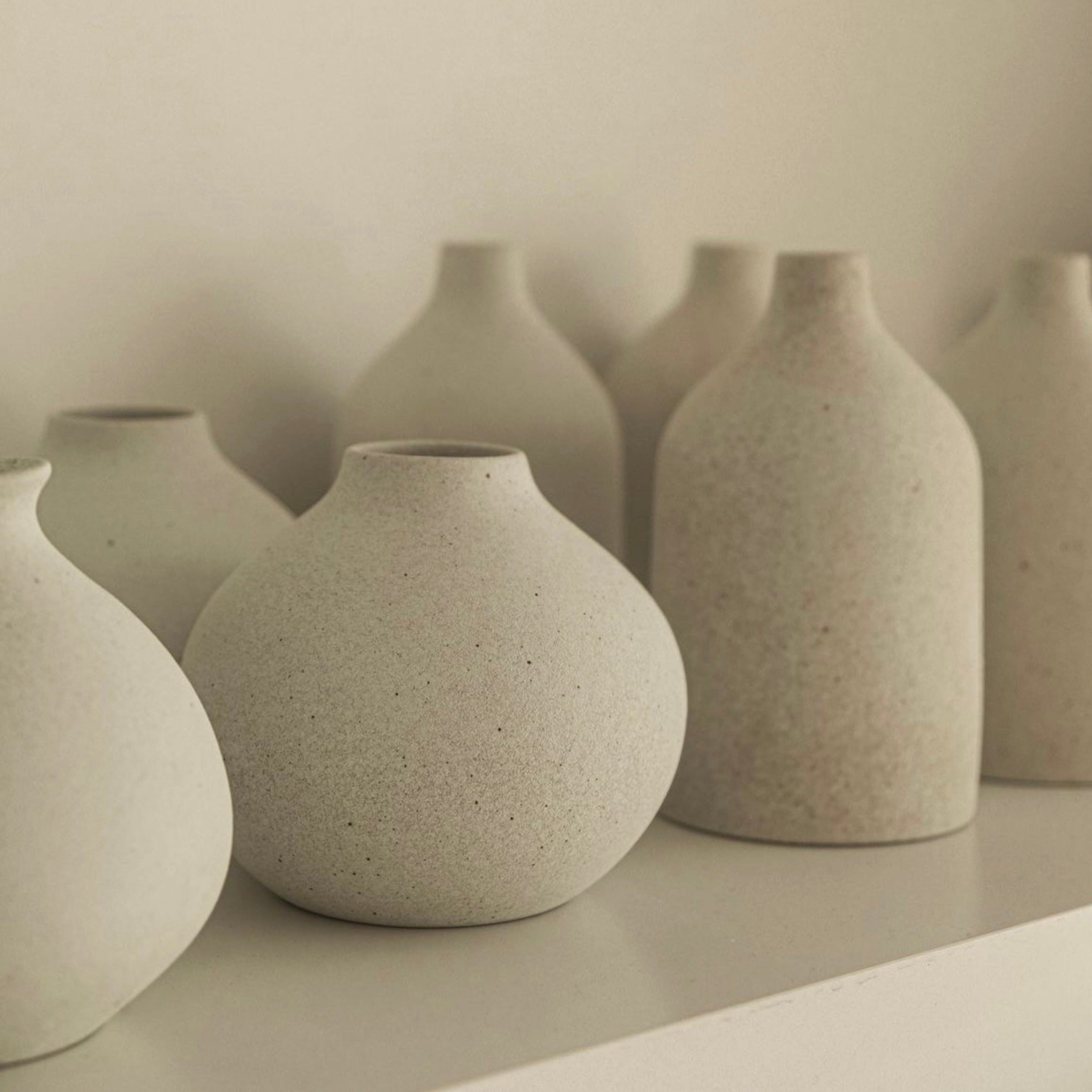 Natural Ceramic Bud Vase | Camilia Supply | Modern Home & Floral Supply